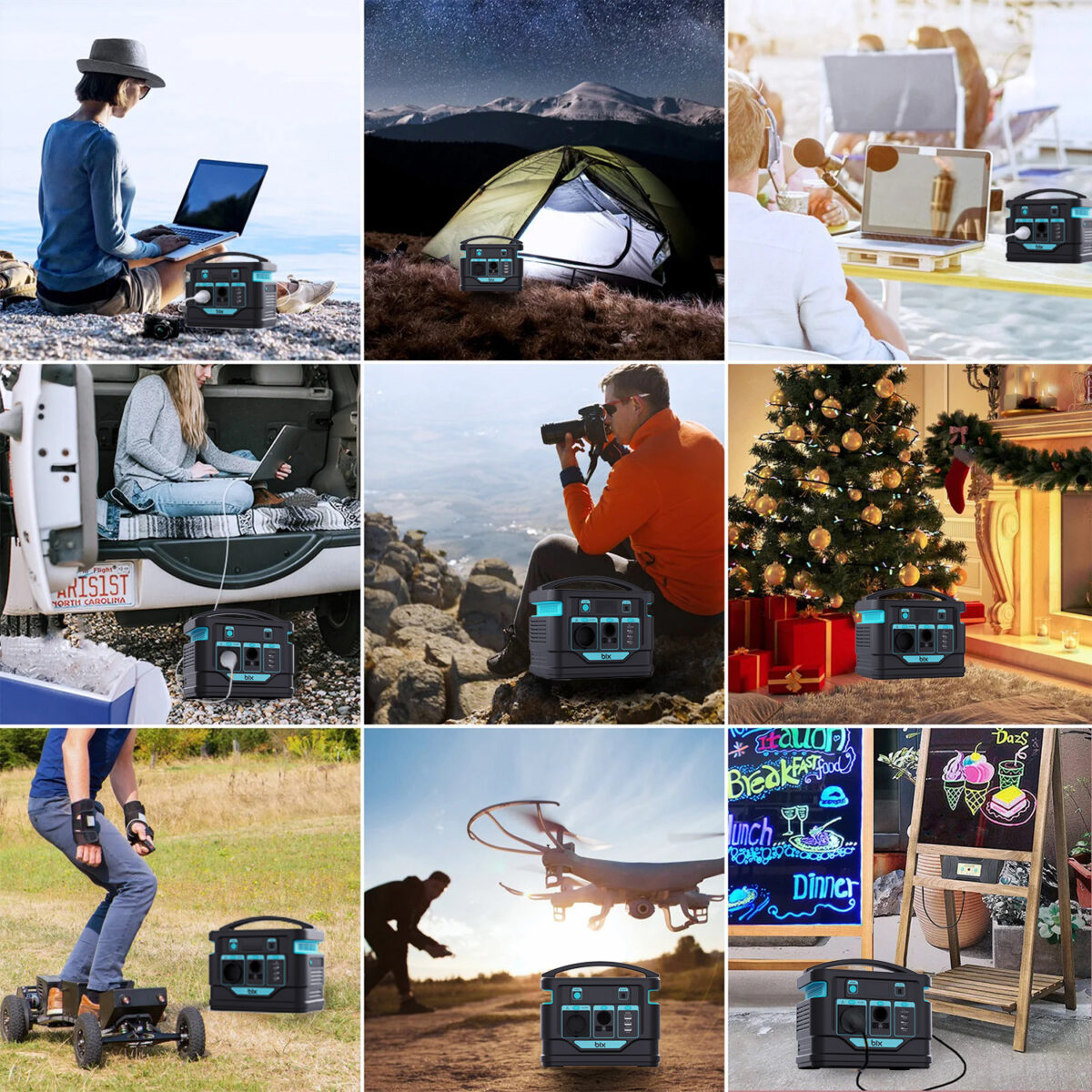 PS80K 80000mAh 296Wh 300W AC Priz, 3*USB-A, 45W Type-C Giriş ve Çıkış ...