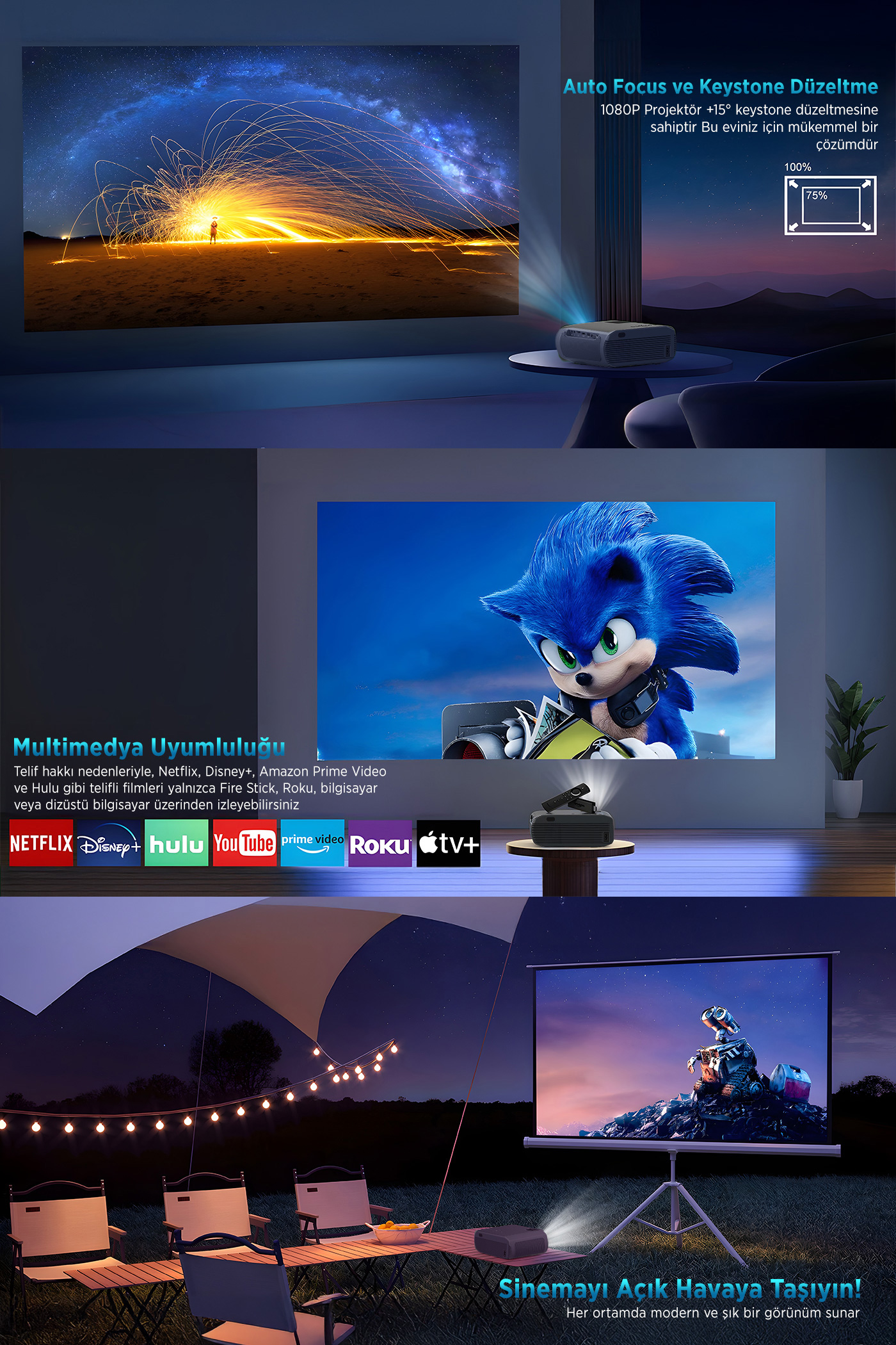 Vega III 4.5" LCD 1920x1080 Full HD Çözünürlük ve 4K Destekli ...